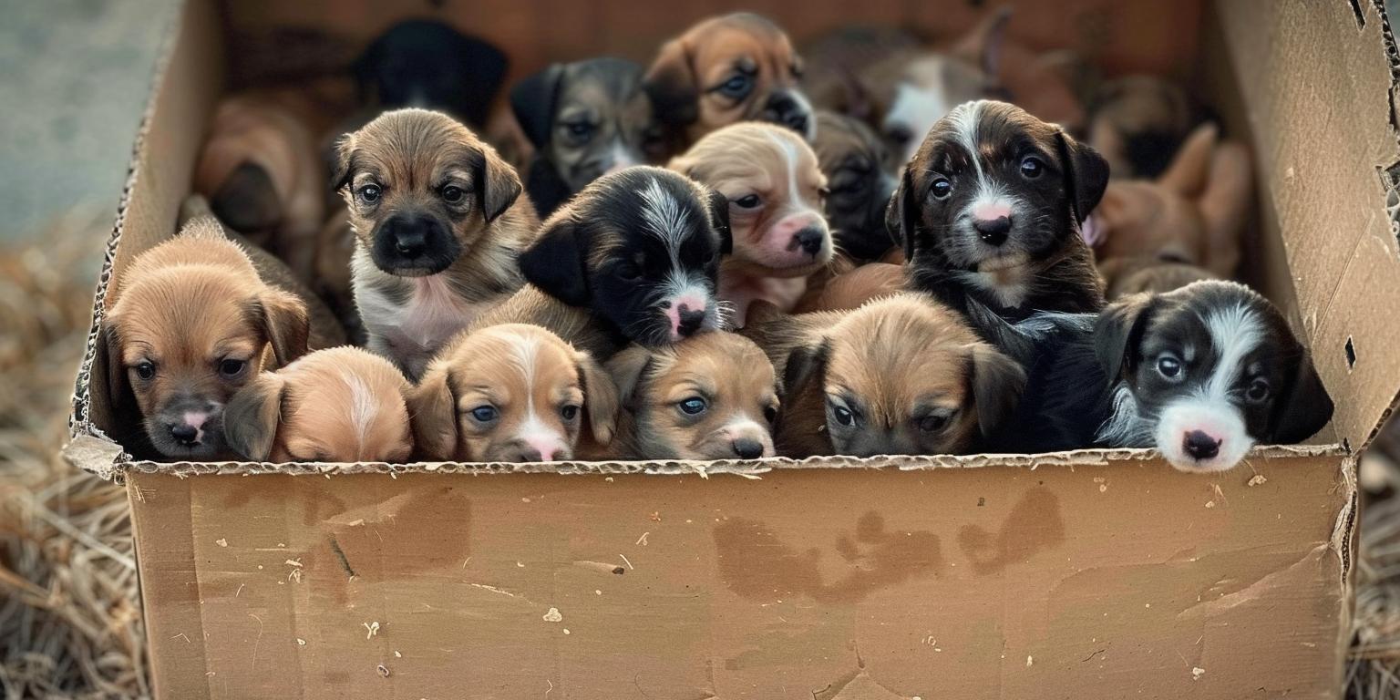 Rescue Team Finds 30 Puppies Abandoned in a Box, Sparks Community ... Rescue Team Finds 30 Puppies Abandoned in a Box, Sparks Community ...