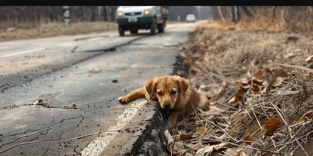 The Heart-Wrenching Tale of a Puppy Left for Dead and a Trucker’s ...