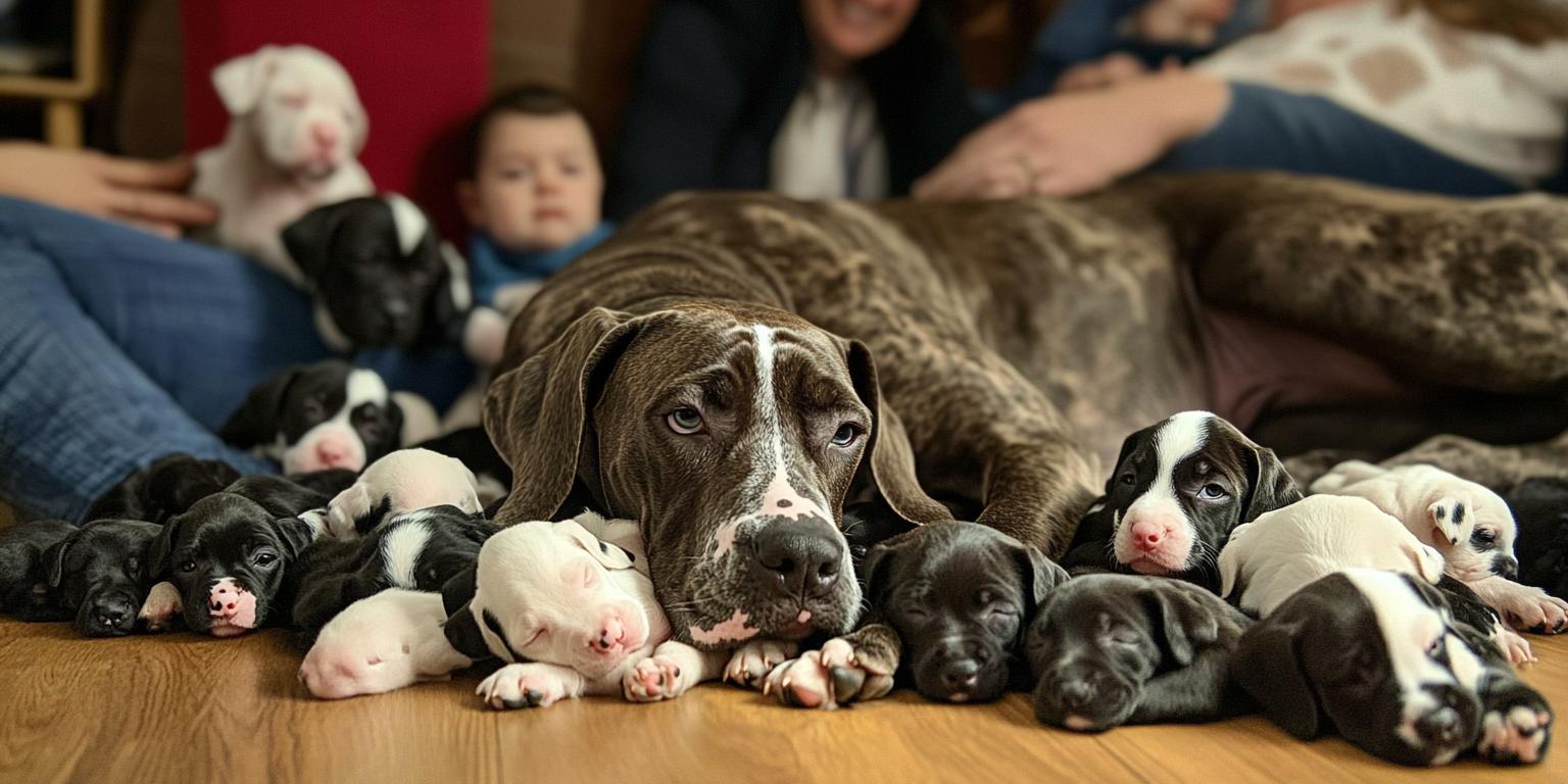 The Unbelievable Journey of a Virginia Great Dane Mama: 21 Puppies in ...