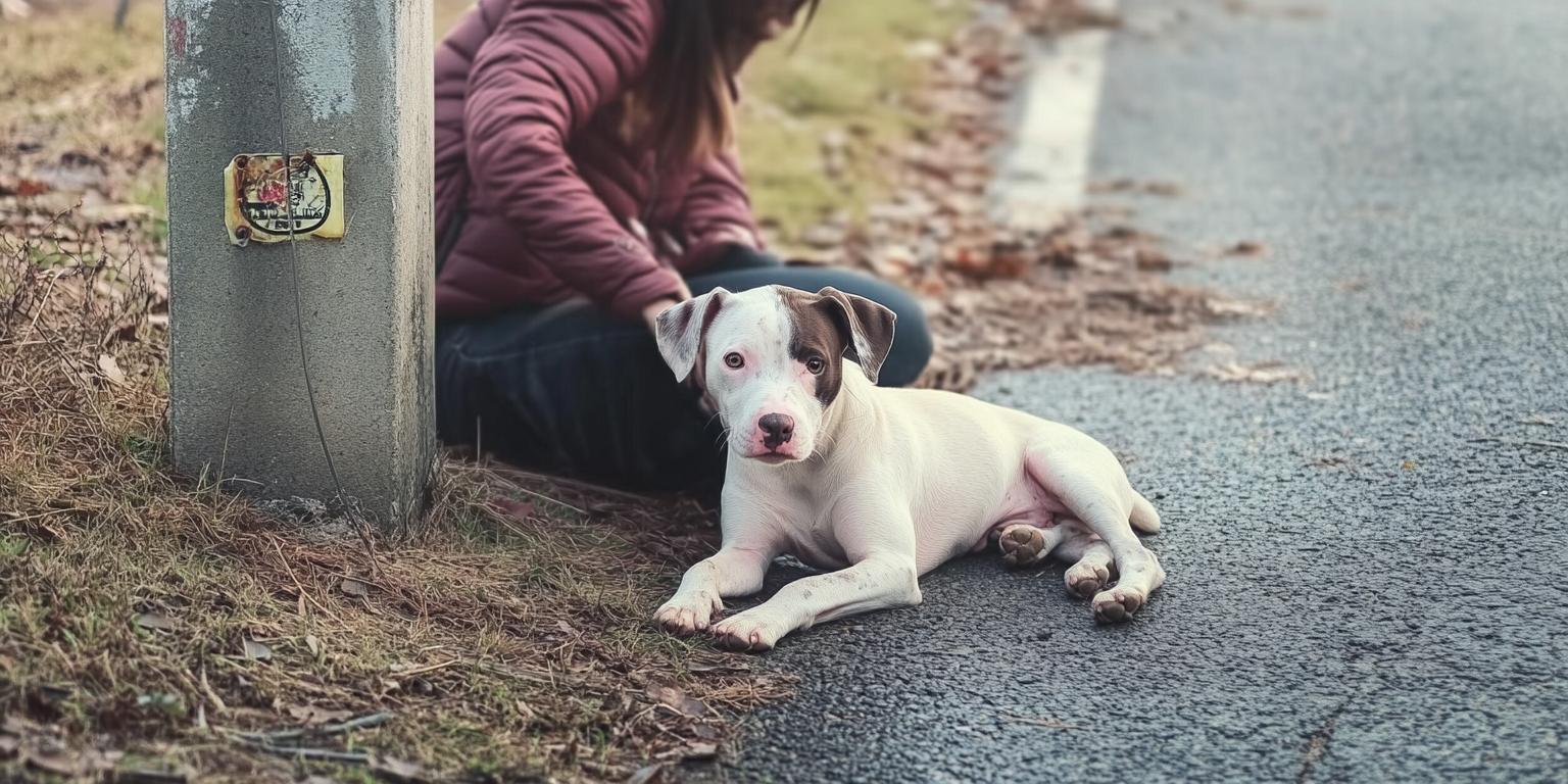Deaf Puppy Finds Miraculous Rescue After Being Abandoned Near Pole