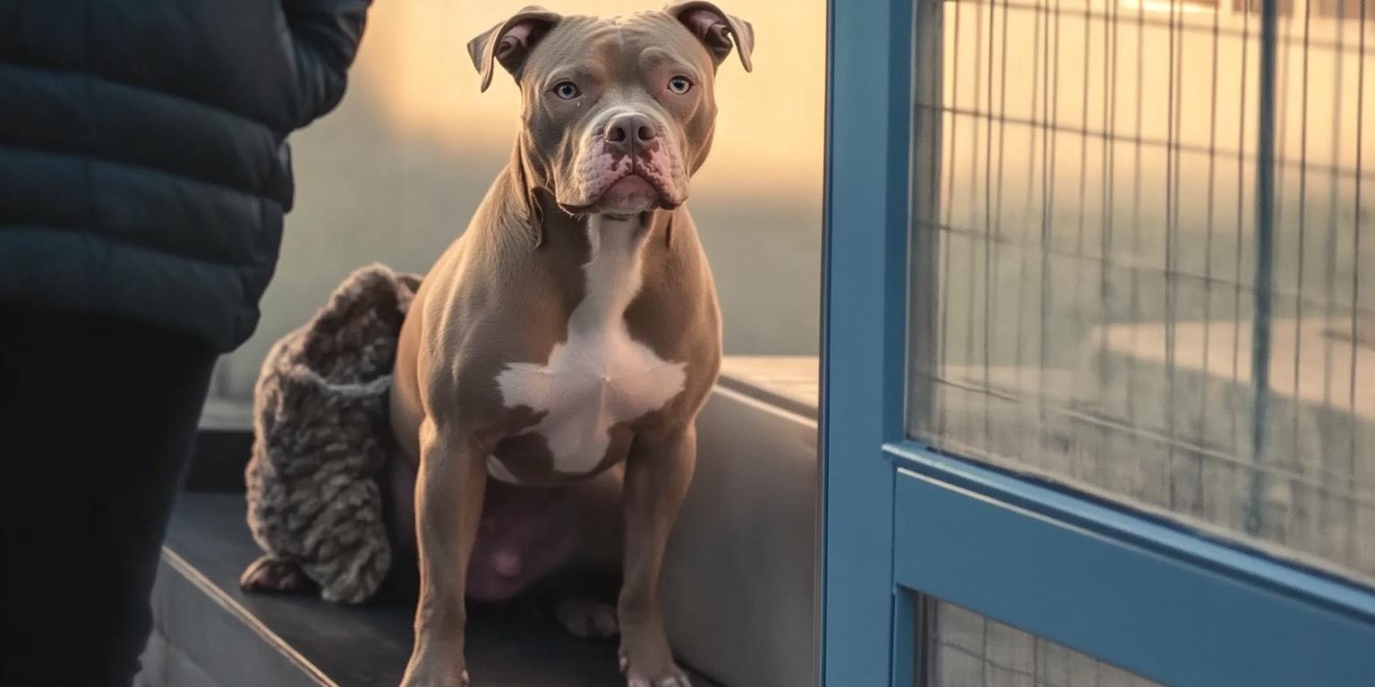 Discover the Heartbreaking Reason This Gentle Pit Bull Has Been ...
