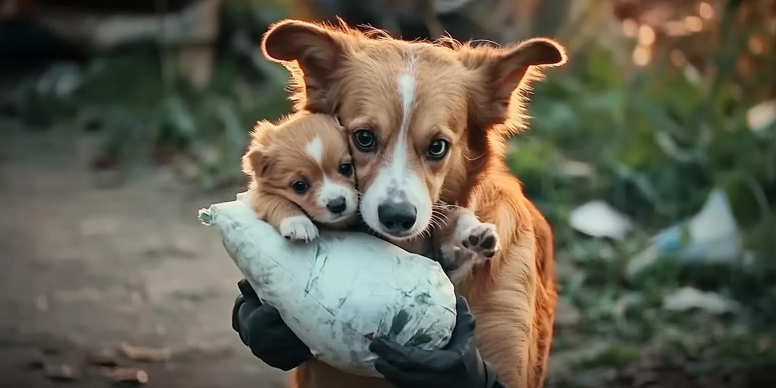 Witness the Unbreakable Bond of a Desperate Mother Dog's Plea